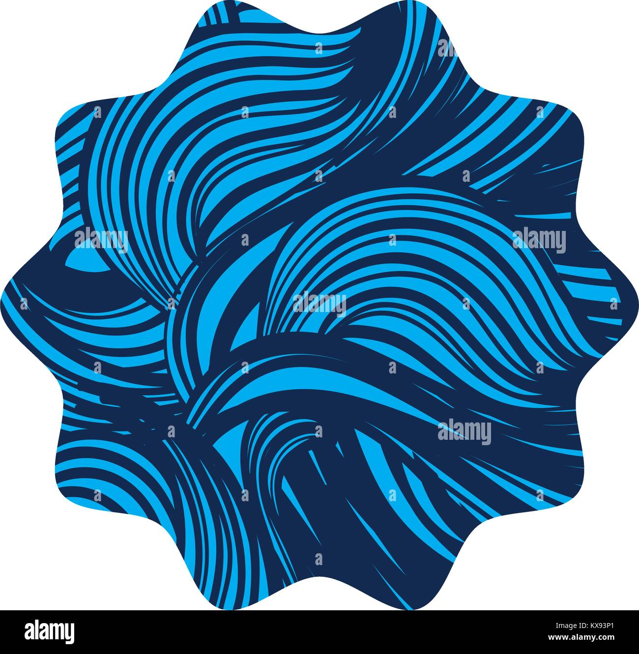 star with nature waves shapes background Stock Vector Image & Art - Alamy