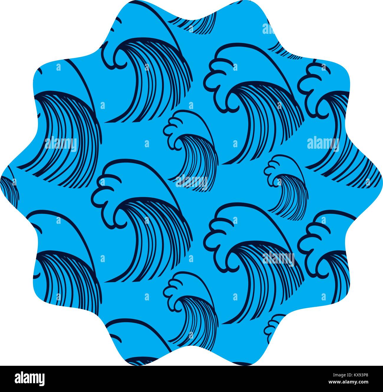 star shape with waves curve background Stock Vector Image & Art - Alamy