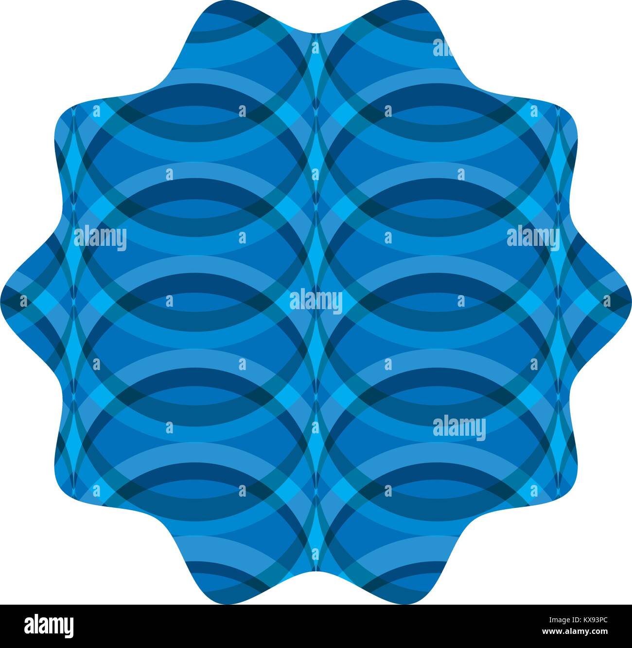 star shape with blue waves blackground Stock Vector Image & Art - Alamy