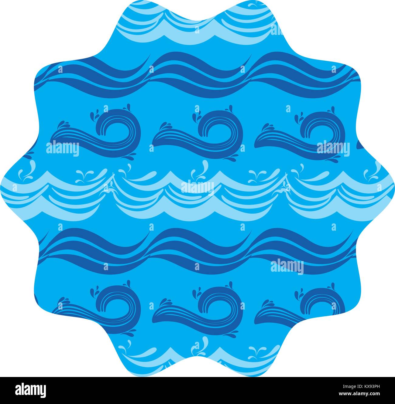 star shape with waves pattern background Stock Vector Image & Art - Alamy