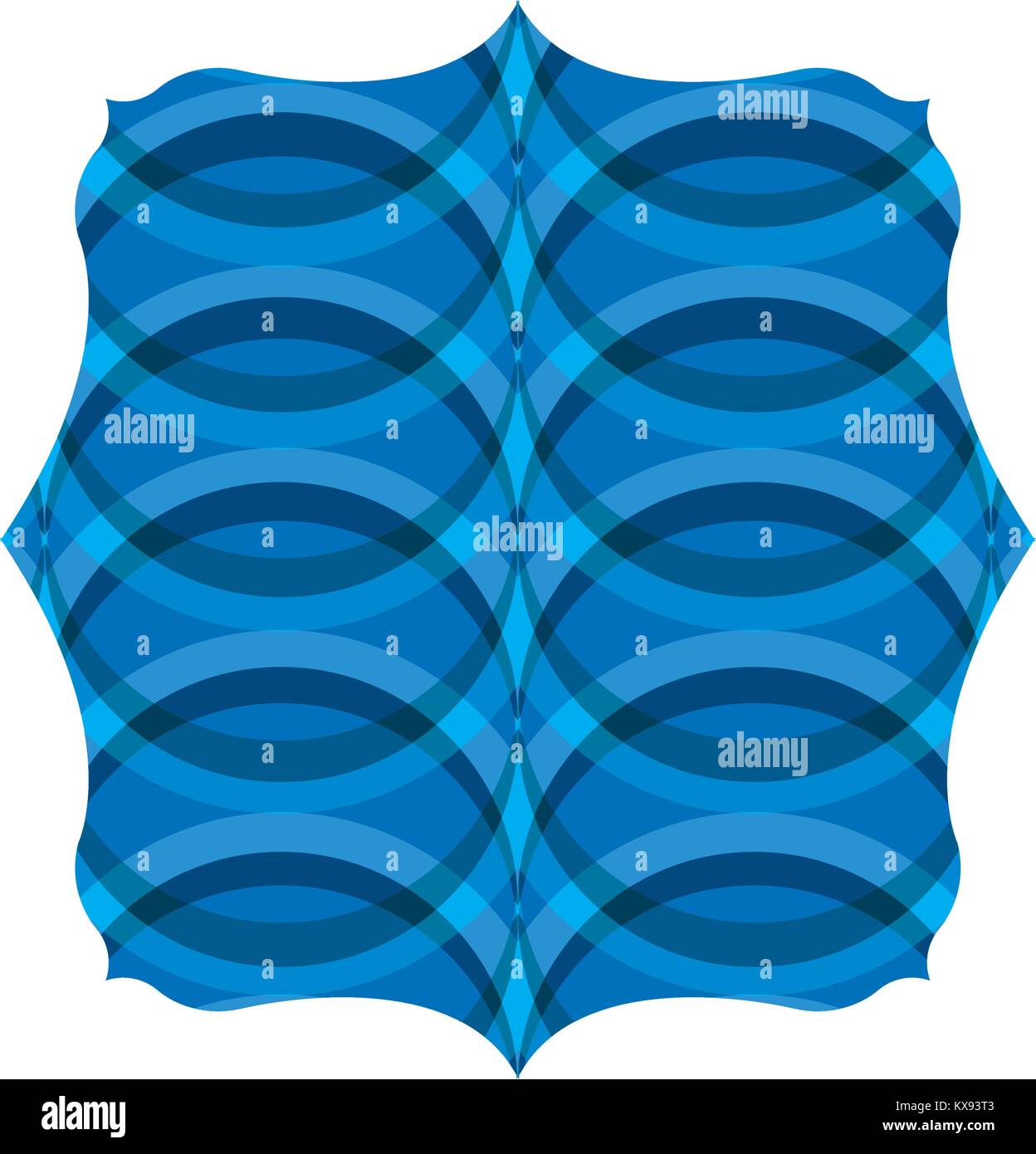 quadrate shape with waves pattern background Stock Vector Image & Art ...