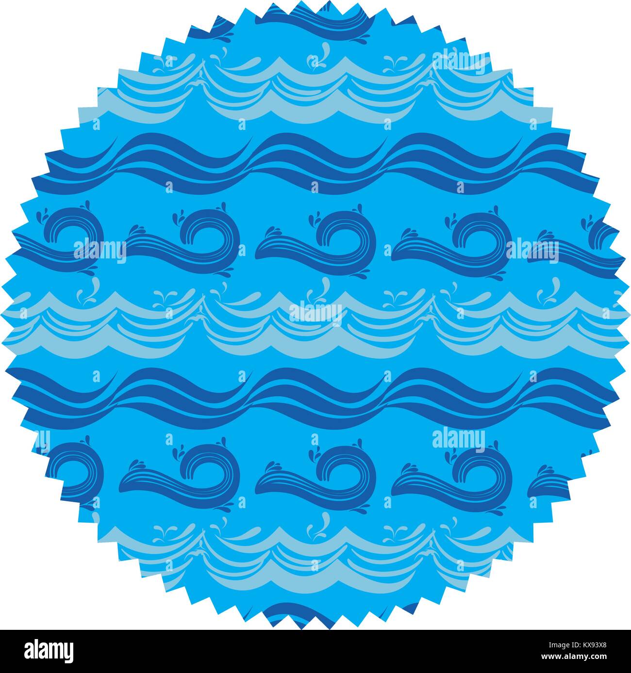 circle shape with waves pattern background Stock Vector Image & Art - Alamy