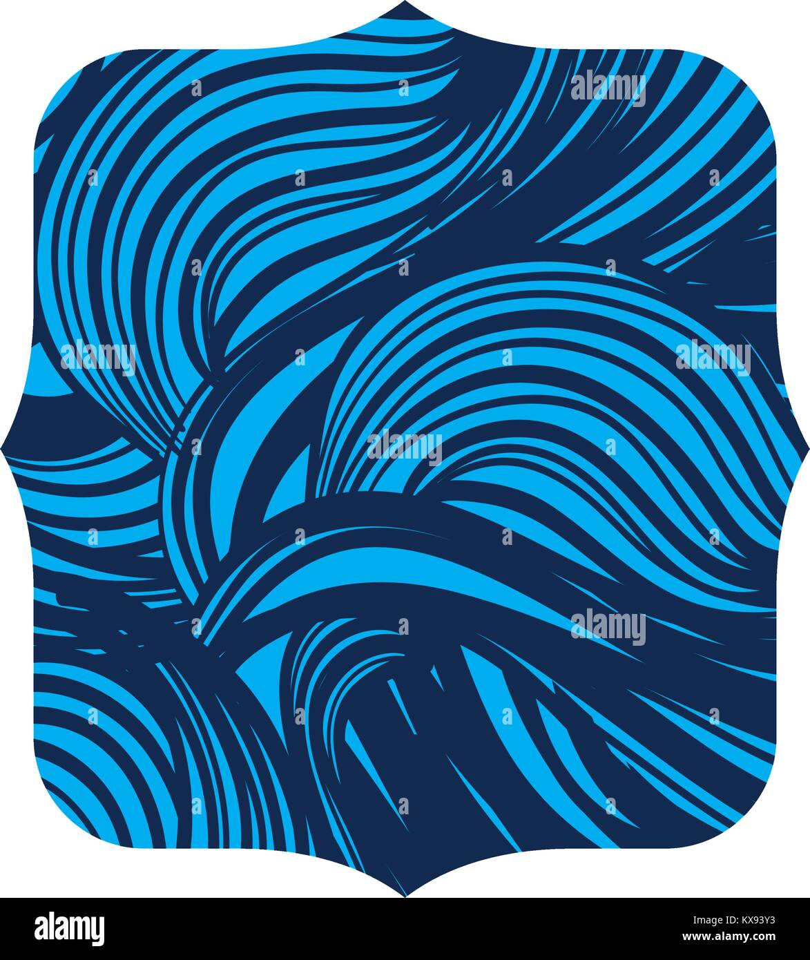 Wave motion shapes square Stock Vector Images - Alamy