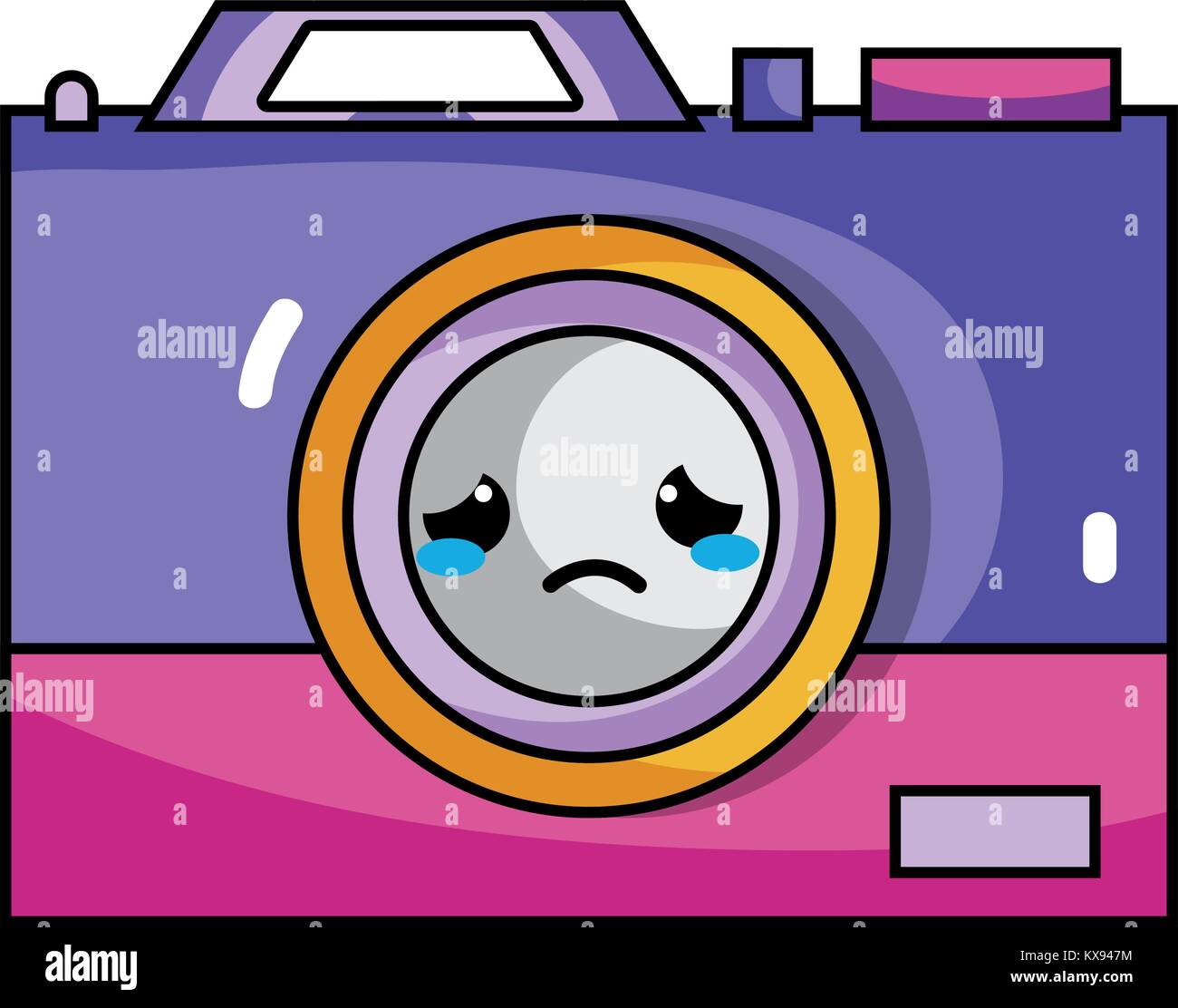 crying camera technology kawaii cartoon Stock Vector Image & Art - Alamy