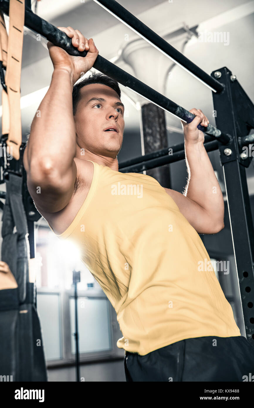 Male athlete bodybuilder performs hi-res stock photography and images ...