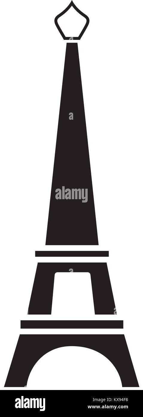 Simple Eiffel Tower Stencil