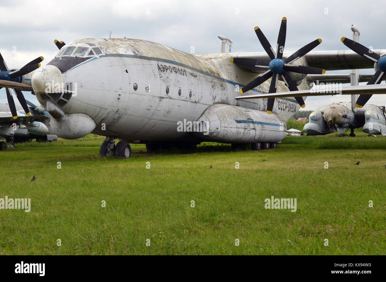 An Antonov An-22 on display in the museum of Monino. The An-22 was ...