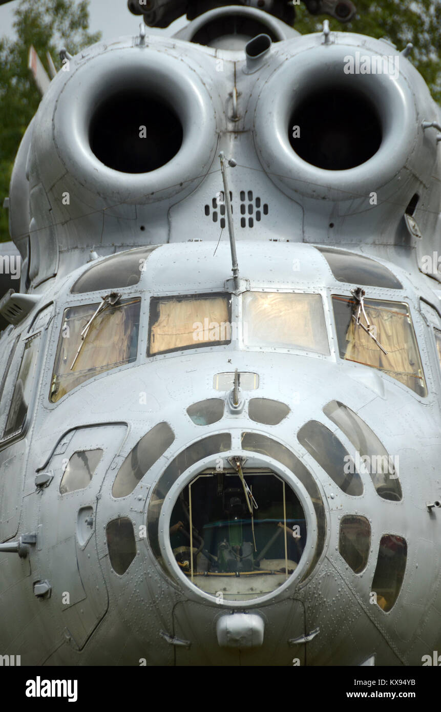 A Mil Mi-22 (also known as Mi-6A) heavy helicopter on display in the ...