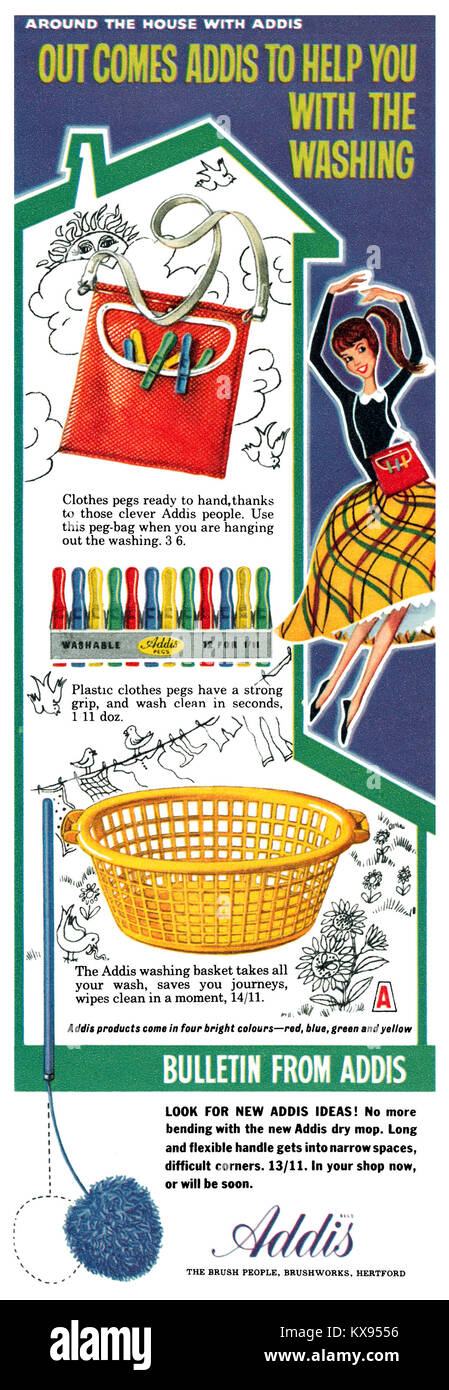 1960s washing clothes hi-res stock photography and images - Alamy