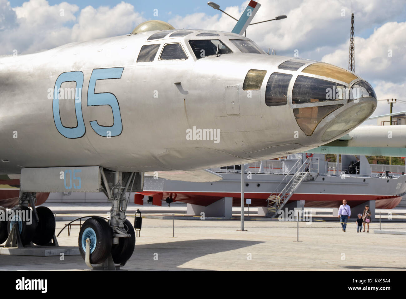 A Tupolev Tu-16 long range bomber on display in the ''Battle Glory Of ...