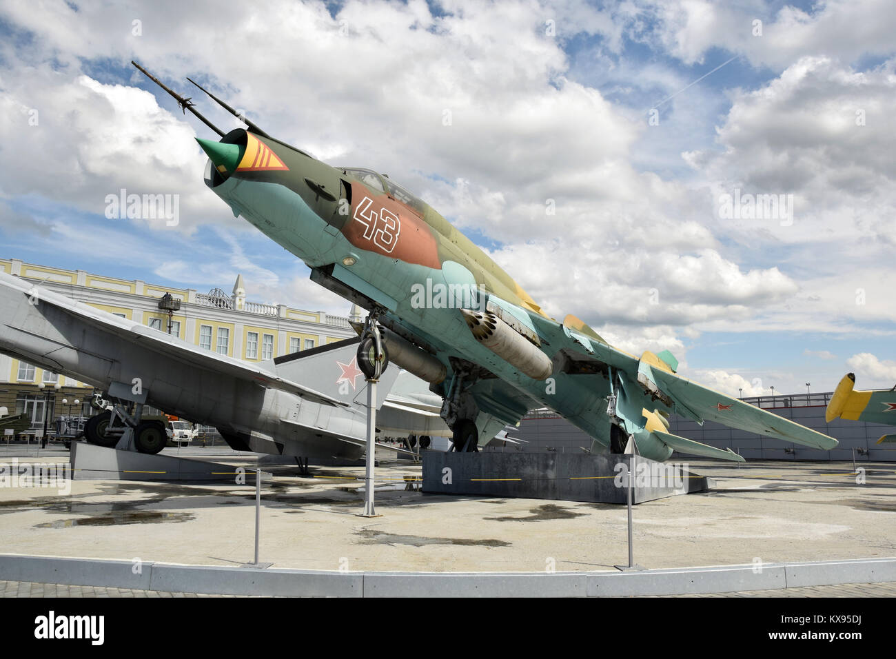 A Sukhoï Su-17 fighter on display in the ''Battle Glory Of The Urals ...