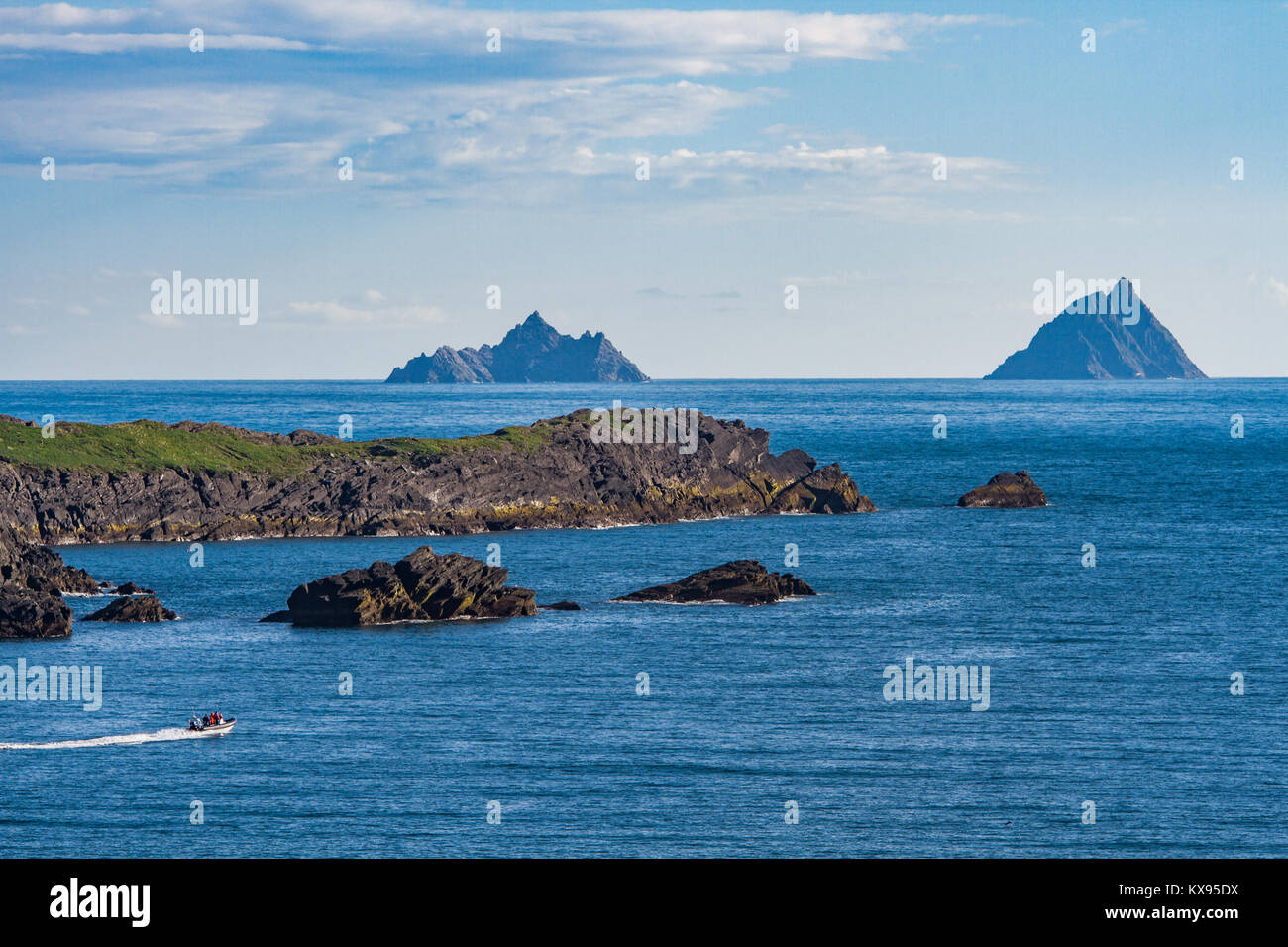 The Skelligs Islands, Little Skellig and Skellig Michael, islands ...