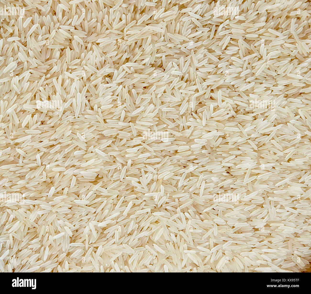 Rice basmati background, white rice closeup Stock Photo - Alamy