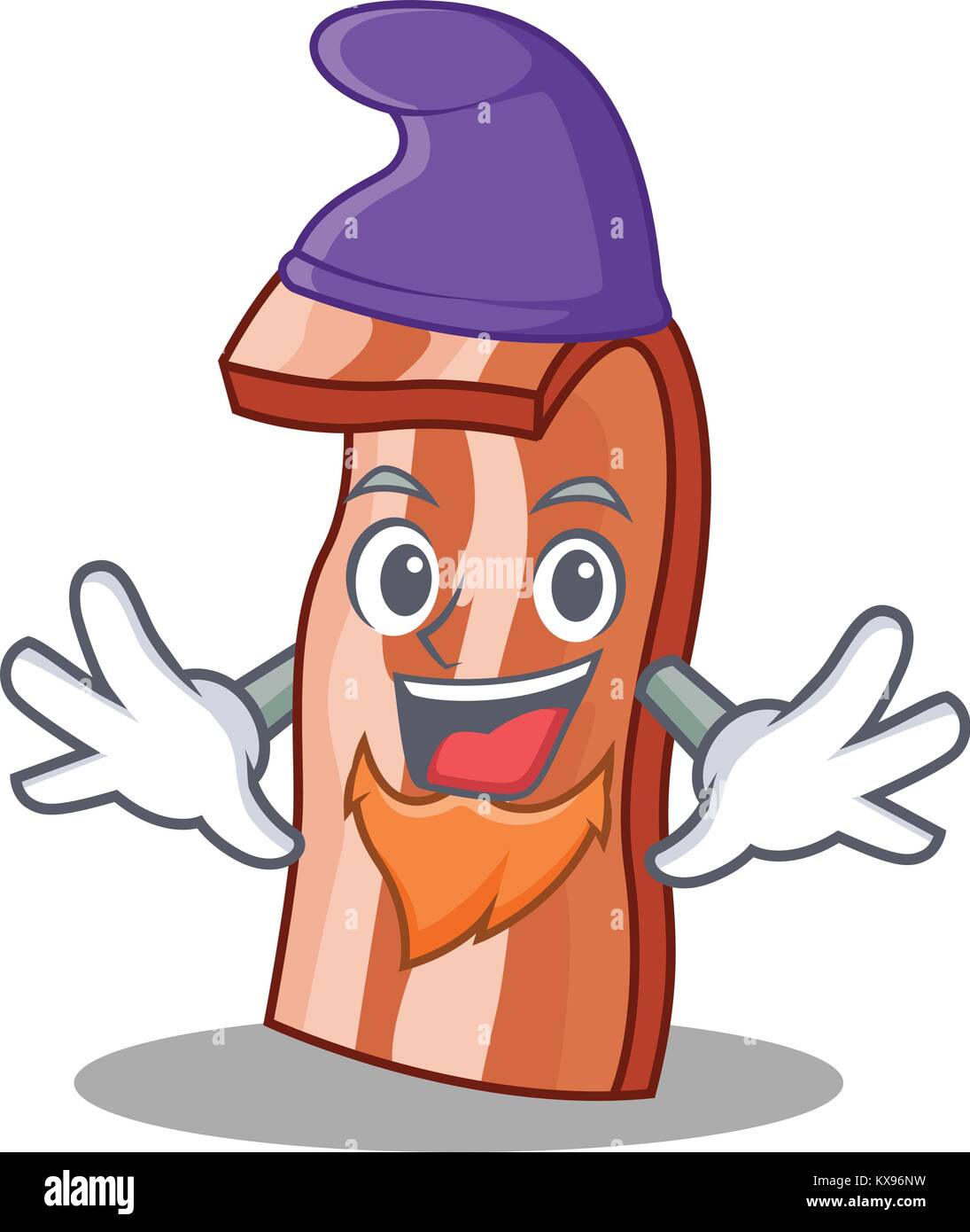 Elf bacon character cartoon style Stock Vector Image & Art - Alamy