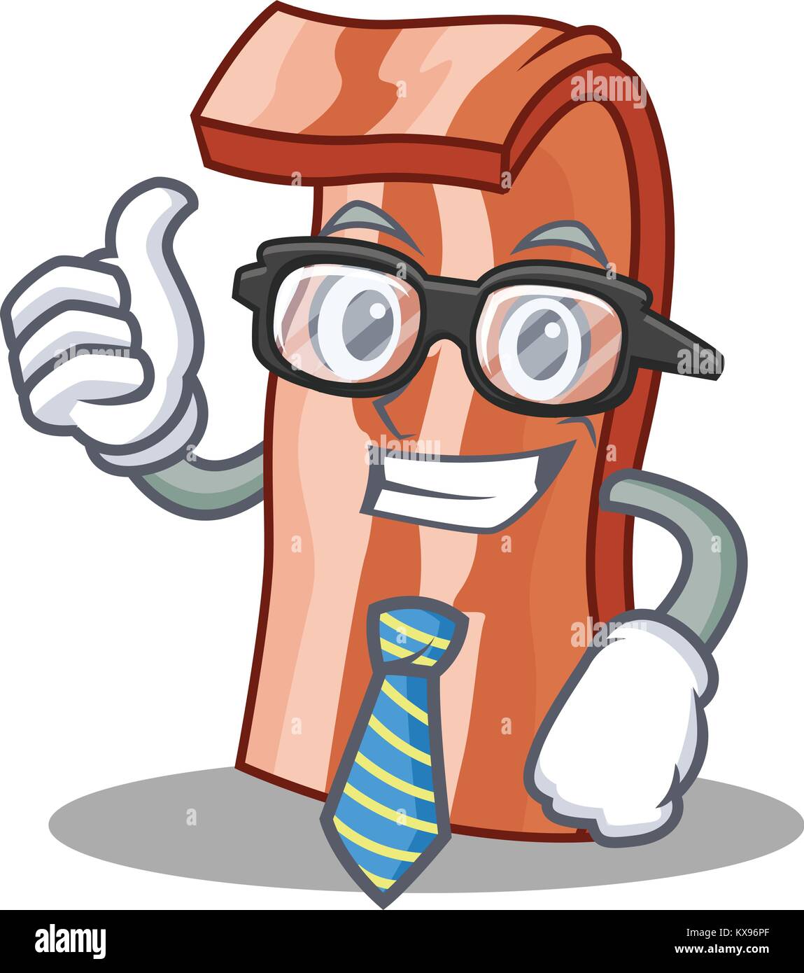Businessman bacon character cartoon style Stock Vector Image & Art - Alamy