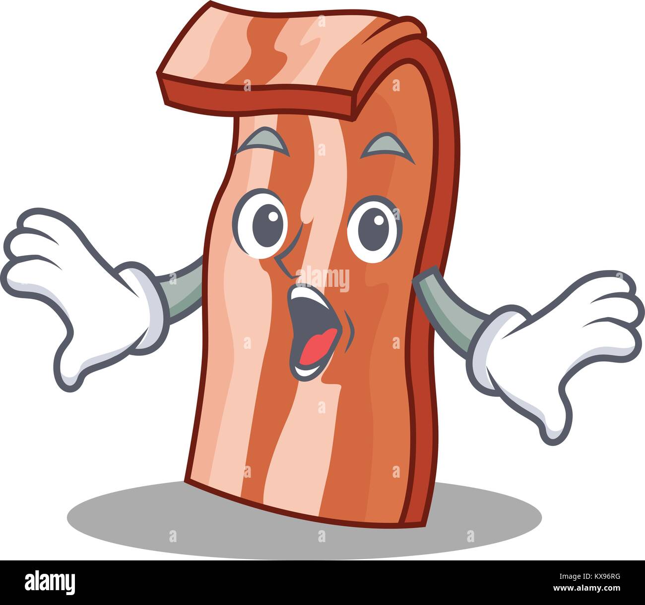 Successful bacon mascot cartoon style Stock Vector Image & Art - Alamy