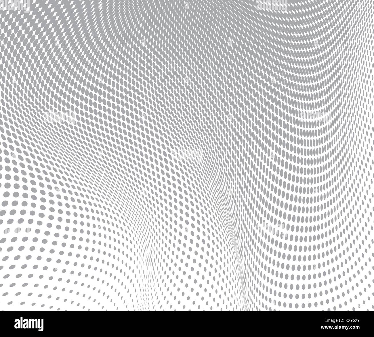 gray circles on white background. Halftone wave texture. Vector ...