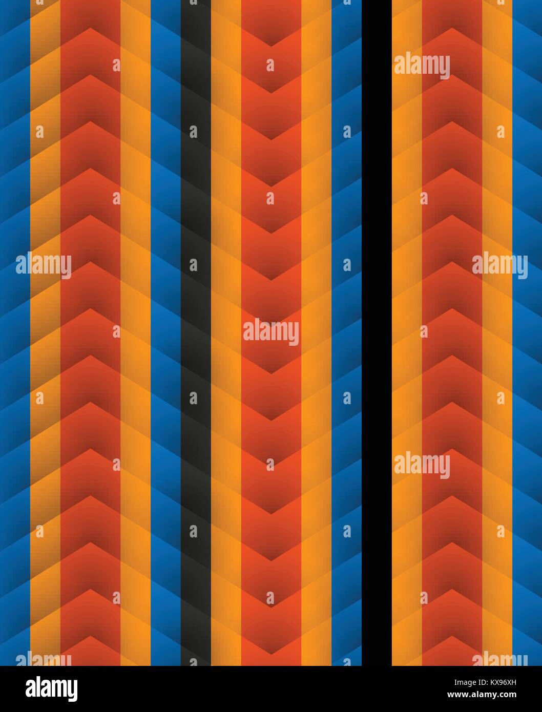 Chevron pattern seamless vector arrows geometric design colorful aqua ...