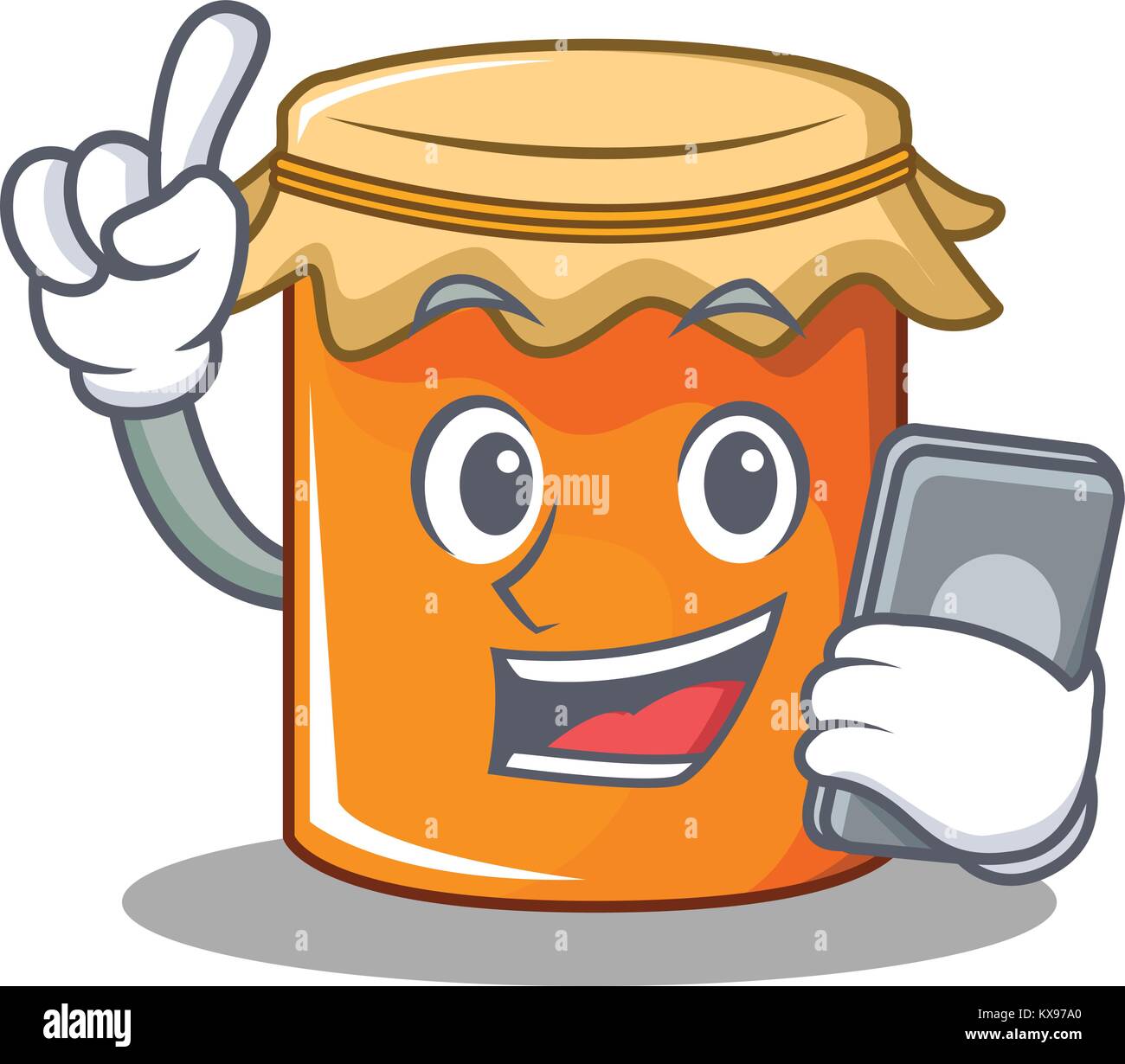 With phone jam character cartoon style Stock Vector Image & Art - Alamy