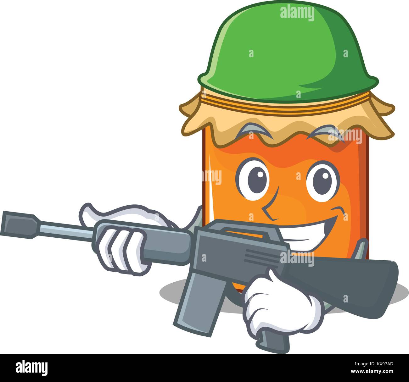 Army jam character cartoon style Stock Vector Image & Art - Alamy