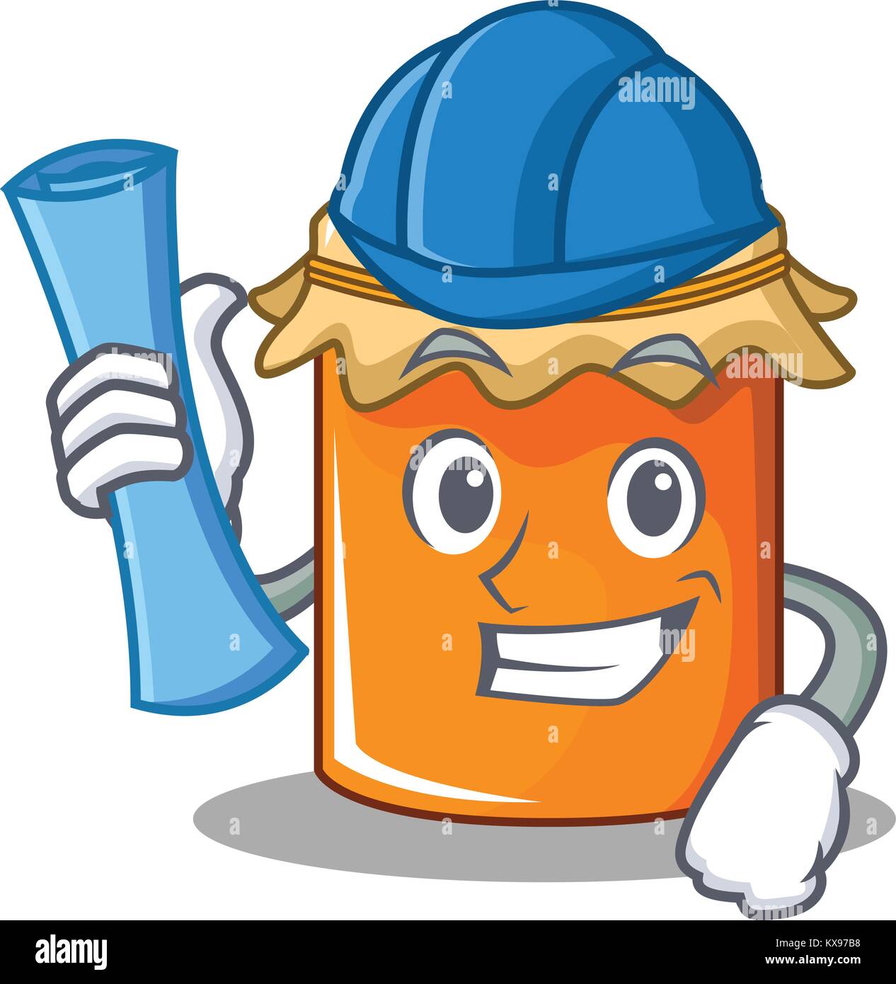 Excited architect Stock Vector Images - Alamy