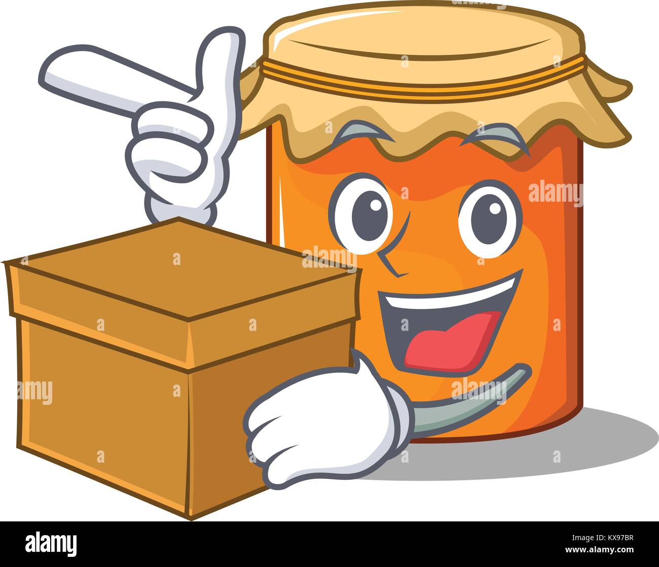 With box jam character cartoon style Stock Vector Image & Art - Alamy