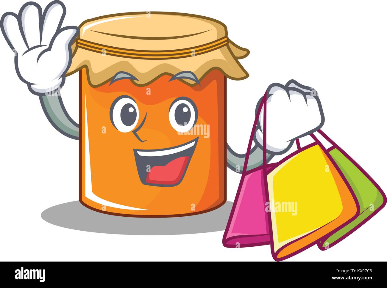 Shopping jam character cartoon style Stock Vector Image & Art - Alamy