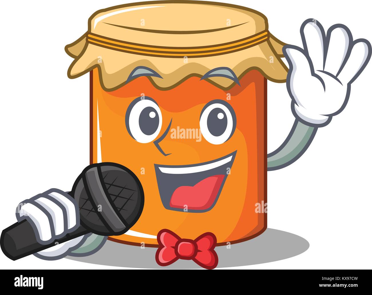 Singing jam mascot cartoon style Stock Vector Image & Art - Alamy
