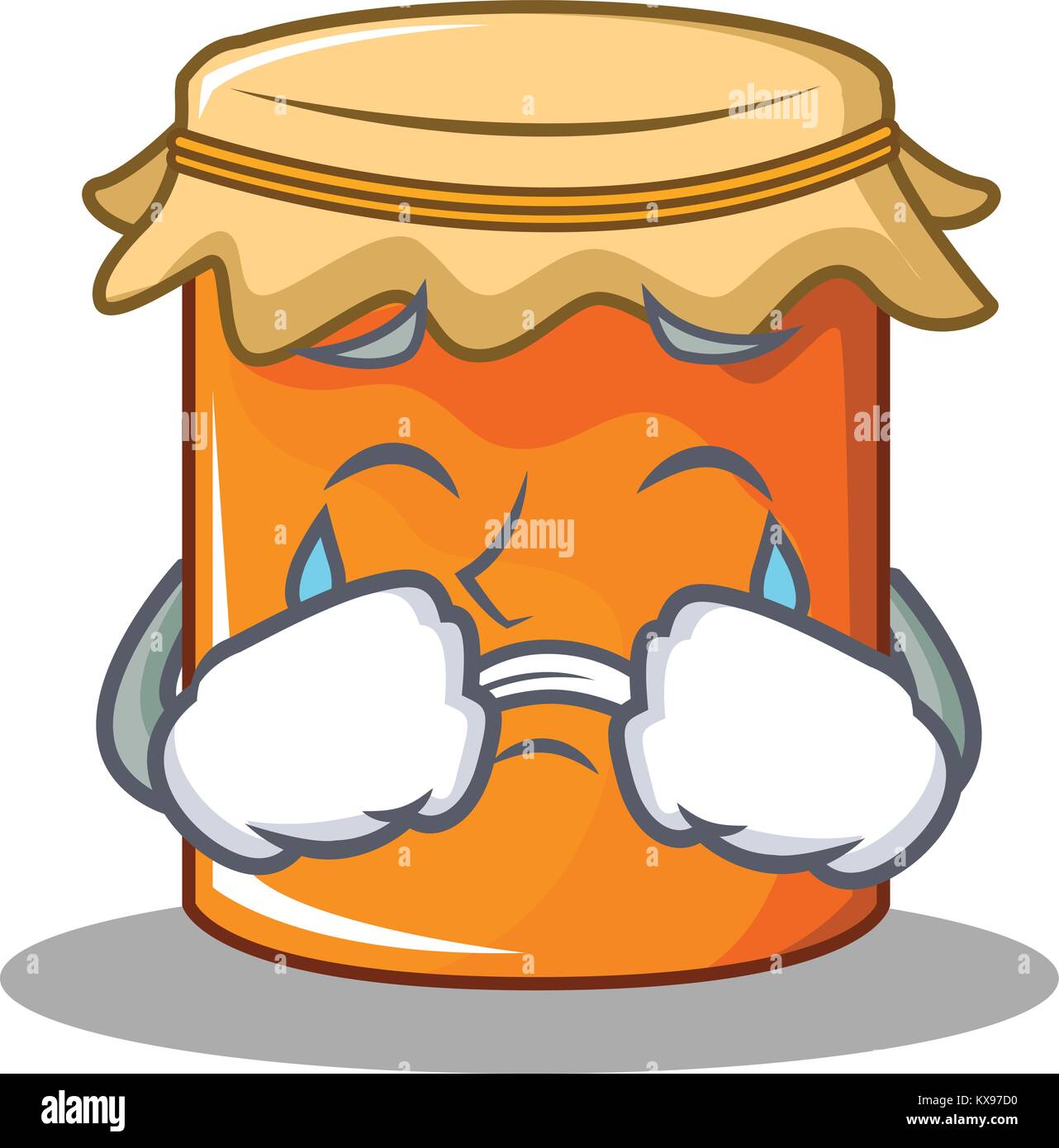 Crying jam mascot cartoon style Stock Vector Image & Art - Alamy
