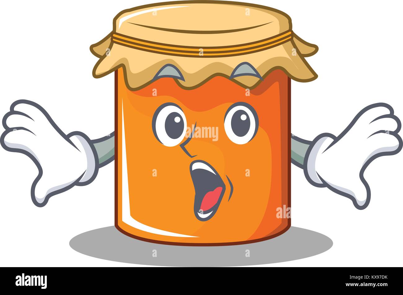 Surprised jam mascot cartoon style Stock Vector Image & Art - Alamy