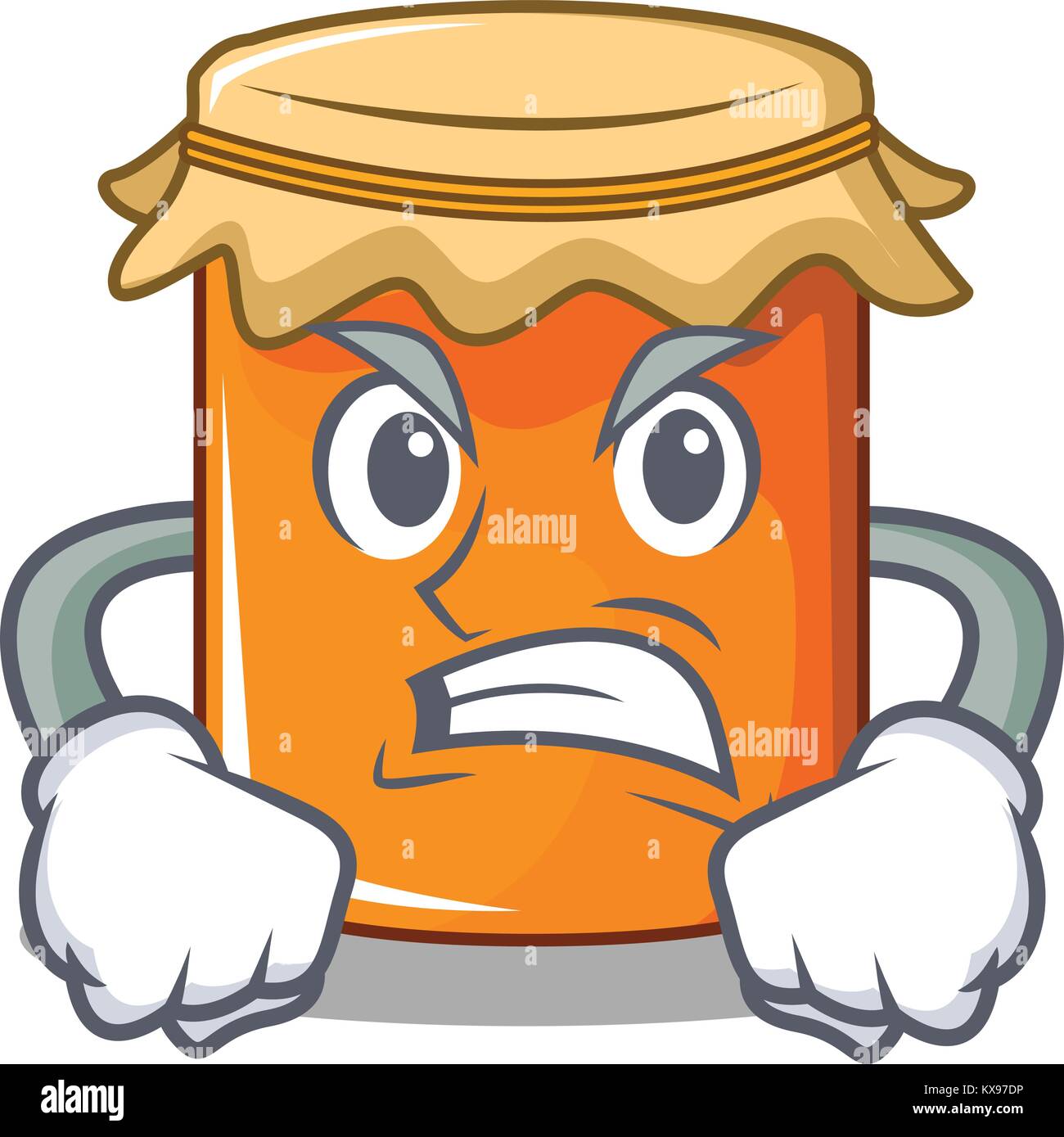 Angry jam mascot cartoon style Stock Vector Image & Art - Alamy