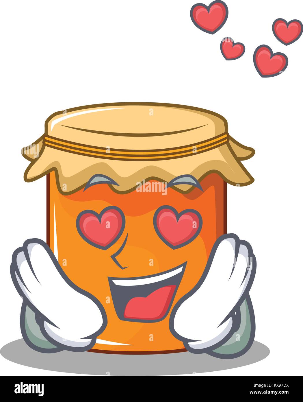 In love jam mascot cartoon style Stock Vector Image & Art - Alamy
