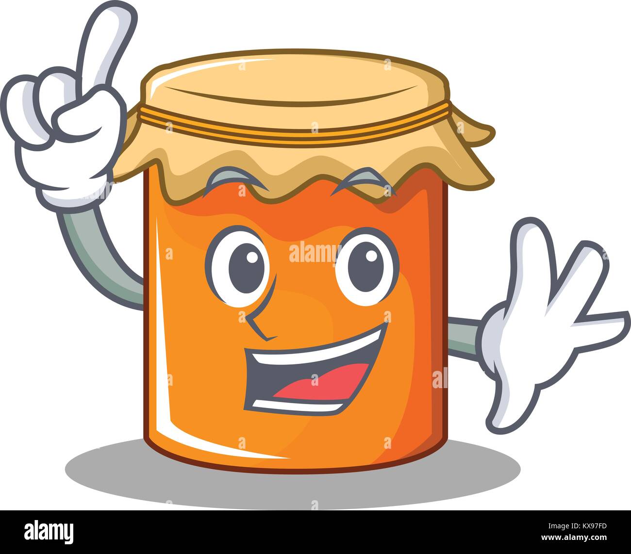 Finger jam mascot cartoon style Stock Vector Image & Art - Alamy