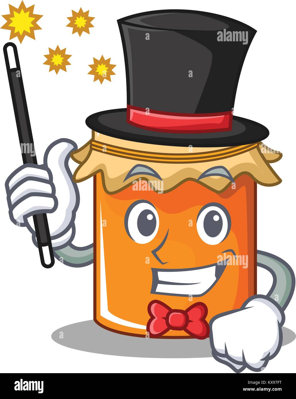 Magician jam mascot cartoon style Stock Vector Image & Art - Alamy