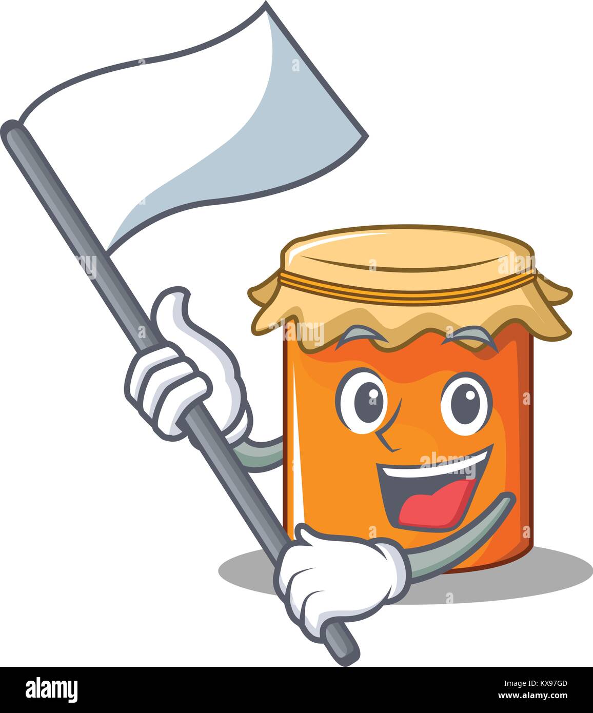 With flag jam mascot cartoon style Stock Vector Image & Art - Alamy