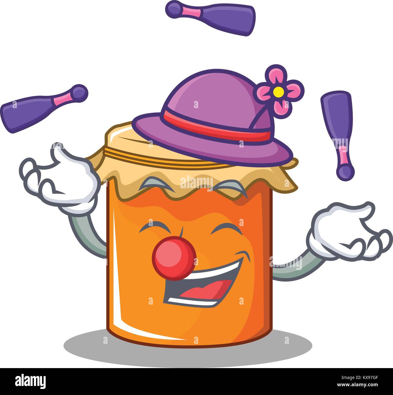 Juggling jam mascot cartoon style Stock Vector Image & Art - Alamy