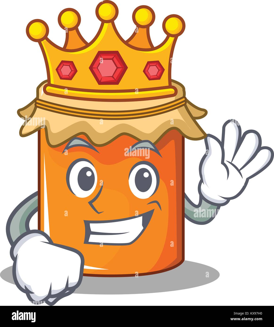 King jam mascot cartoon style Stock Vector Image & Art - Alamy