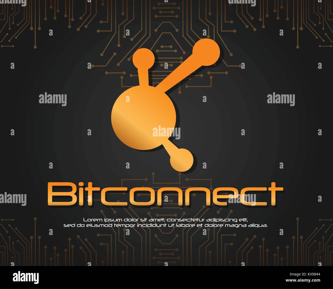 Bit connect bitcoin blockchain background Stock Vector Image & Art - Alamy