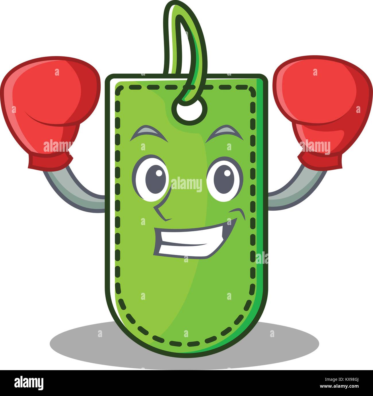 Boxing price tag character cartoon Stock Vector Image & Art - Alamy