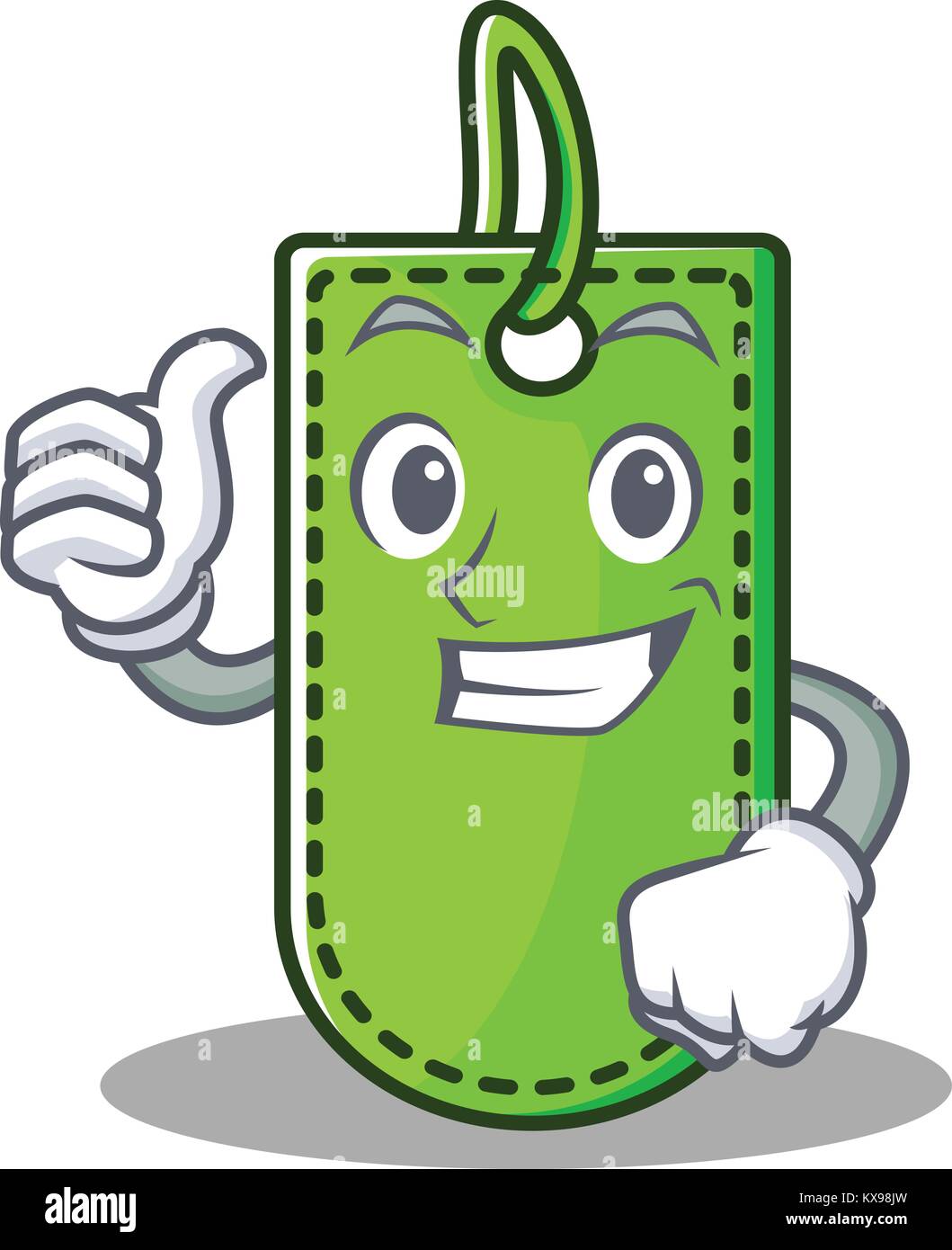Thumbs up price tag character cartoon Stock Vector Image & Art - Alamy
