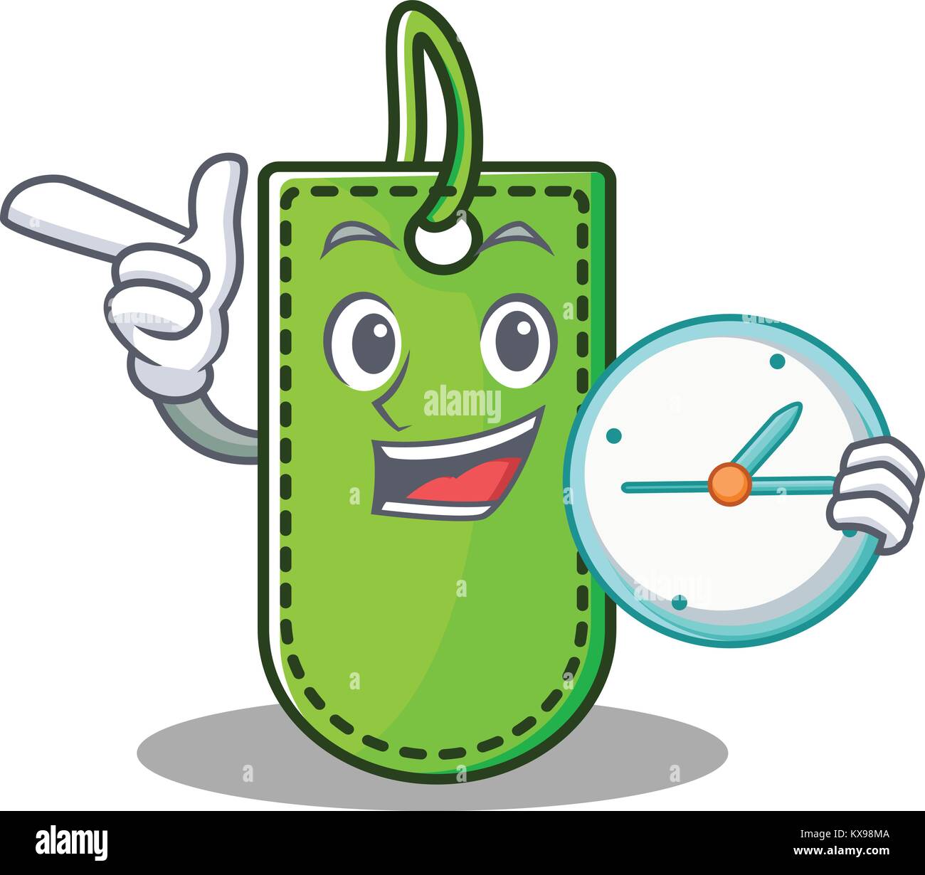 With clock price tag character cartoon Stock Vector Image & Art - Alamy
