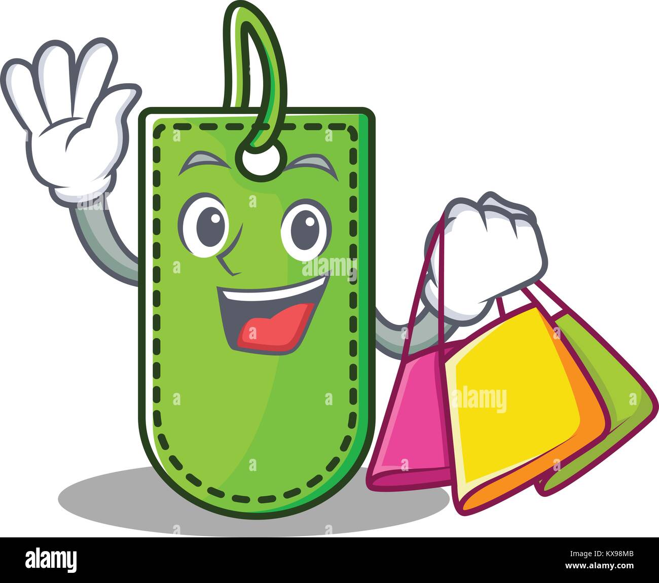 Shopping price tag character cartoon Stock Vector Image & Art - Alamy