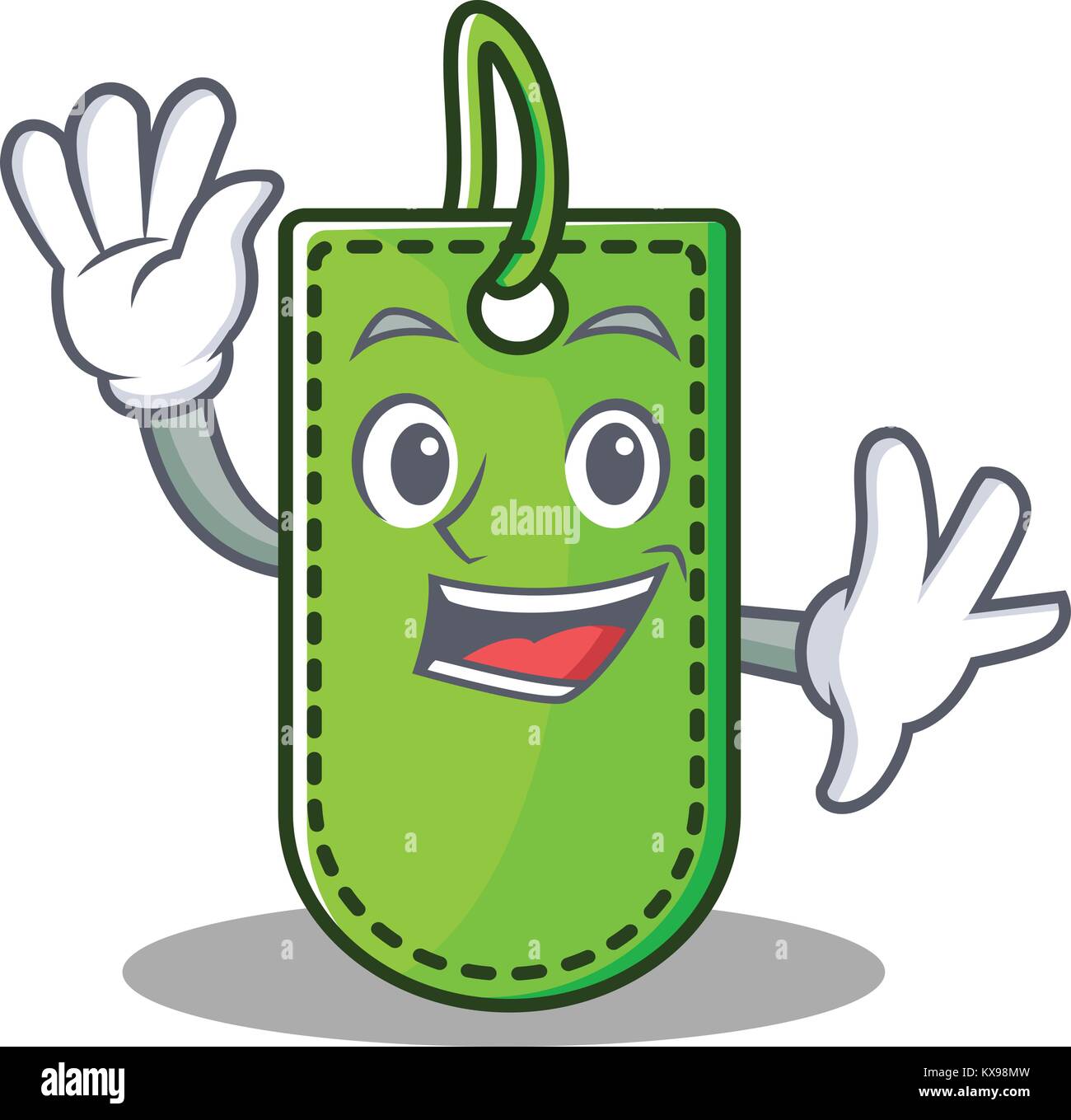 Waving price tag character cartoon Stock Vector Image & Art - Alamy