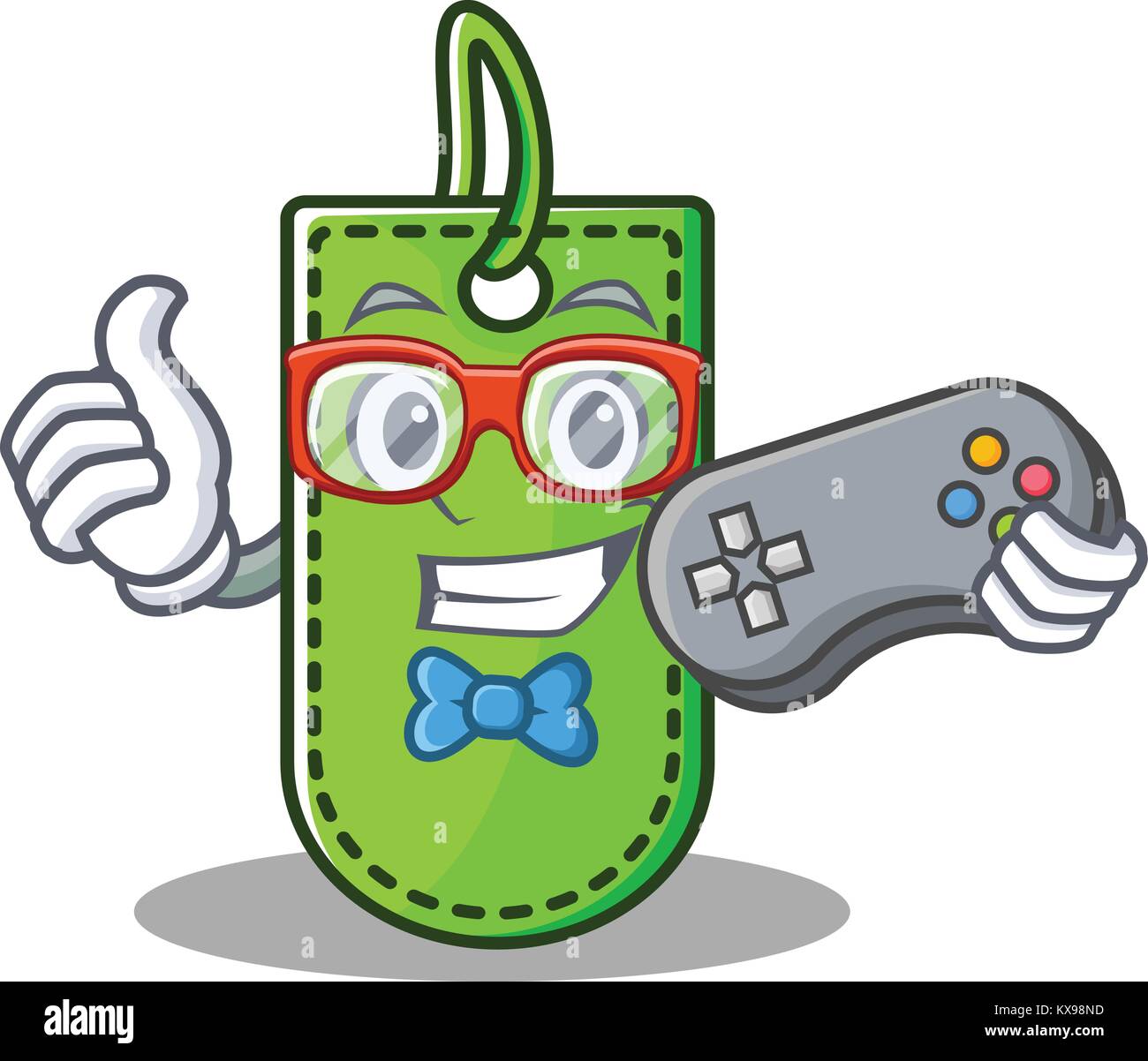 Gamer price tag mascot cartoon Stock Vector Image & Art - Alamy