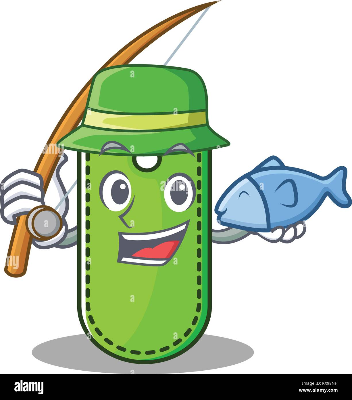 Fishing price tag mascot cartoon Stock Vector Image & Art - Alamy