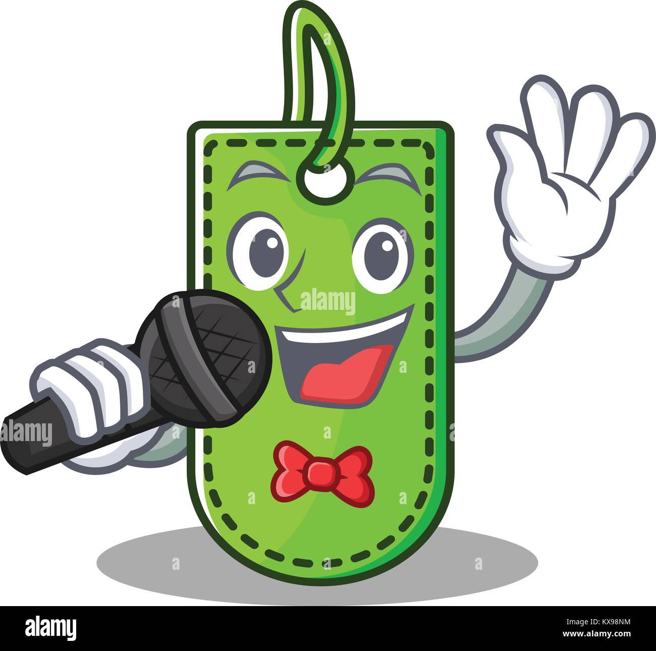 Singing price tag mascot cartoon Stock Vector Image & Art - Alamy