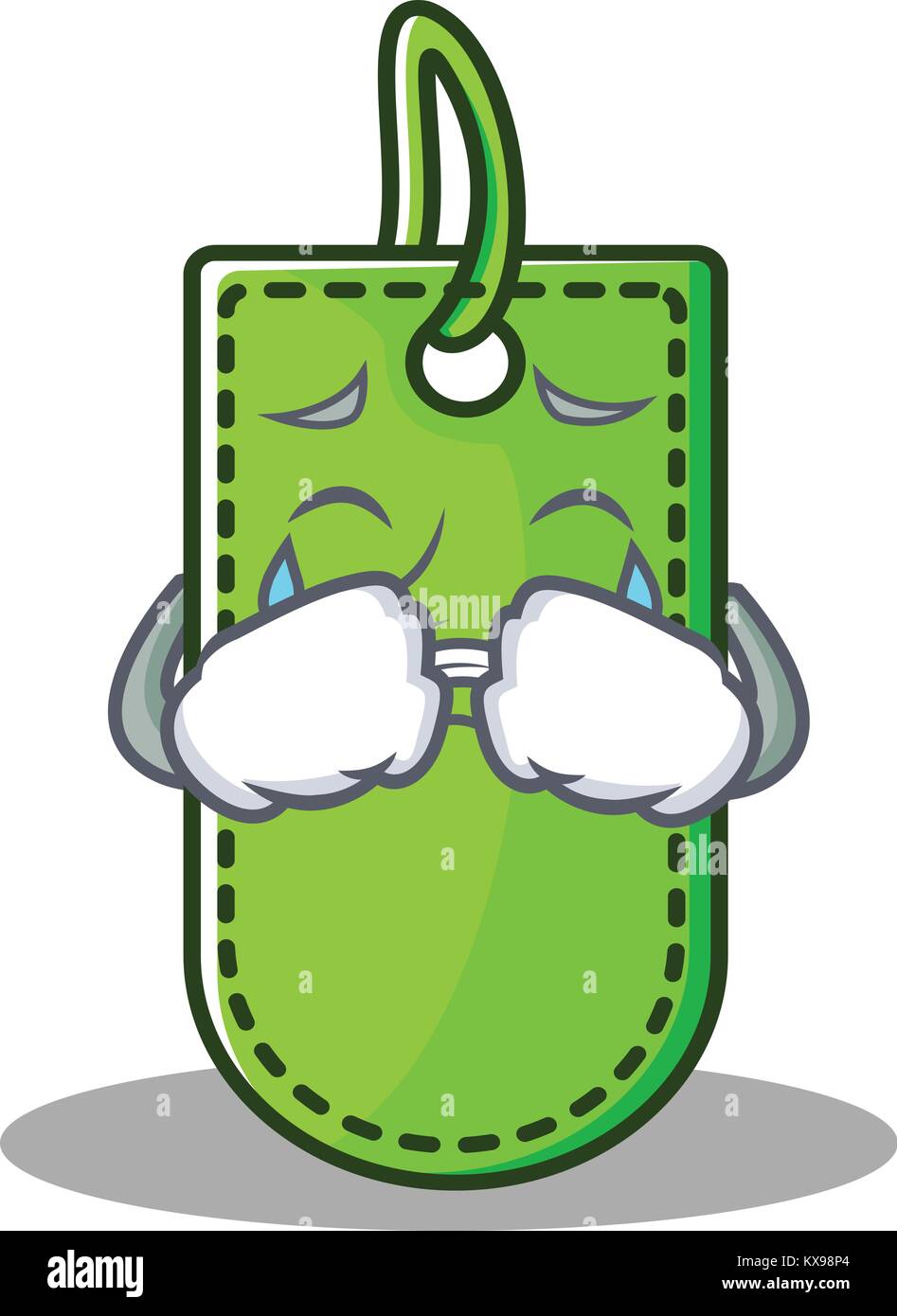 Crying price tag mascot cartoon Stock Vector Image & Art - Alamy