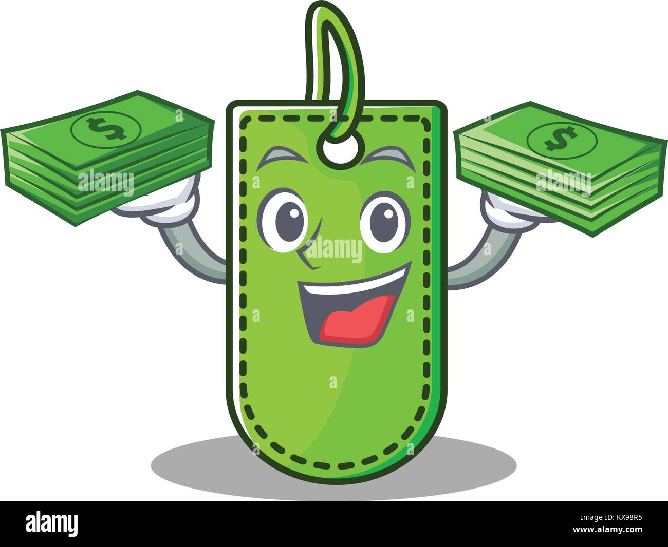 With money price tag mascot cartoon Stock Vector Image & Art - Alamy
