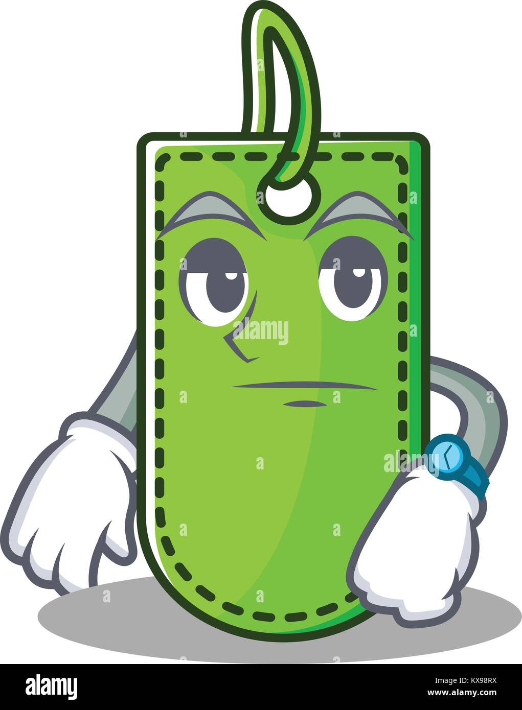 Waiting price tag mascot cartoon Stock Vector Image & Art - Alamy