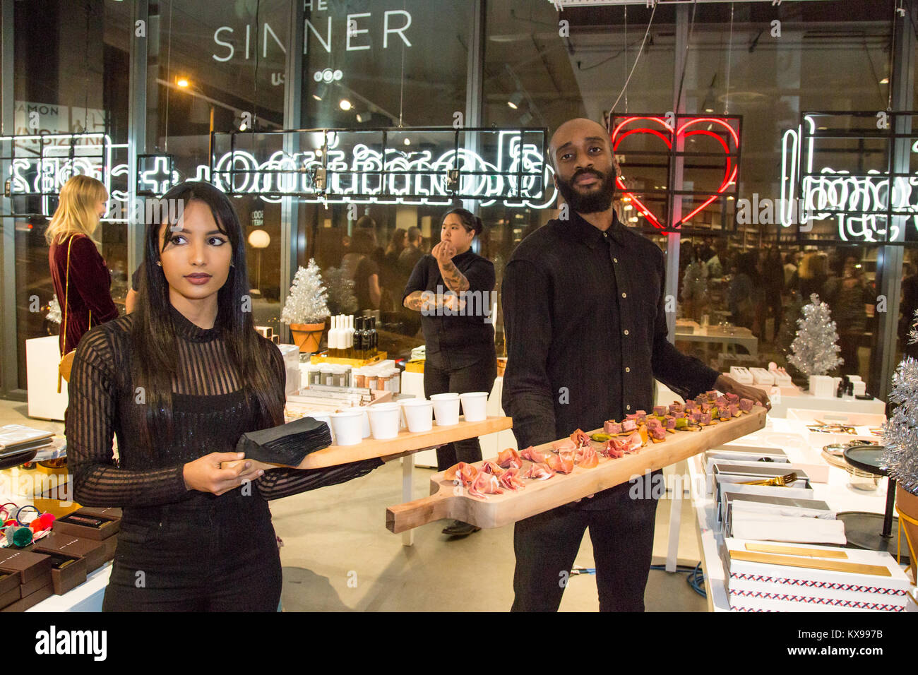 The opening of the newest Domino Outpost holiday pop-up store was held ...